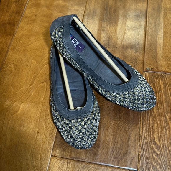 Zee Alexis | Shoes | Nwob Zee Alexis Gold And Silver Metallic Checkered ...